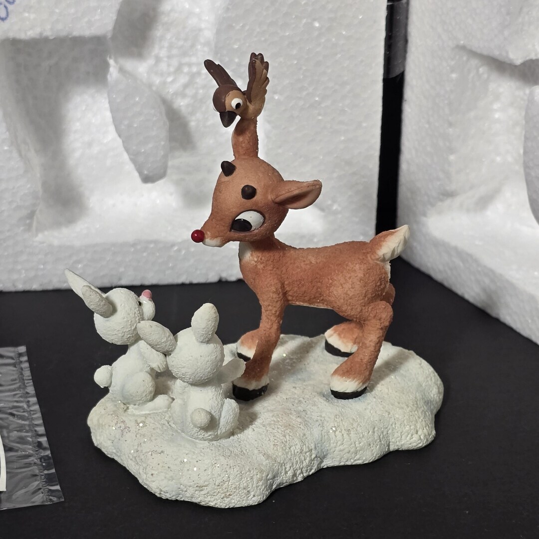 Vintage Rudolph the Red-nosed Reindeer Enesco Figure 725005H Rare W ...
