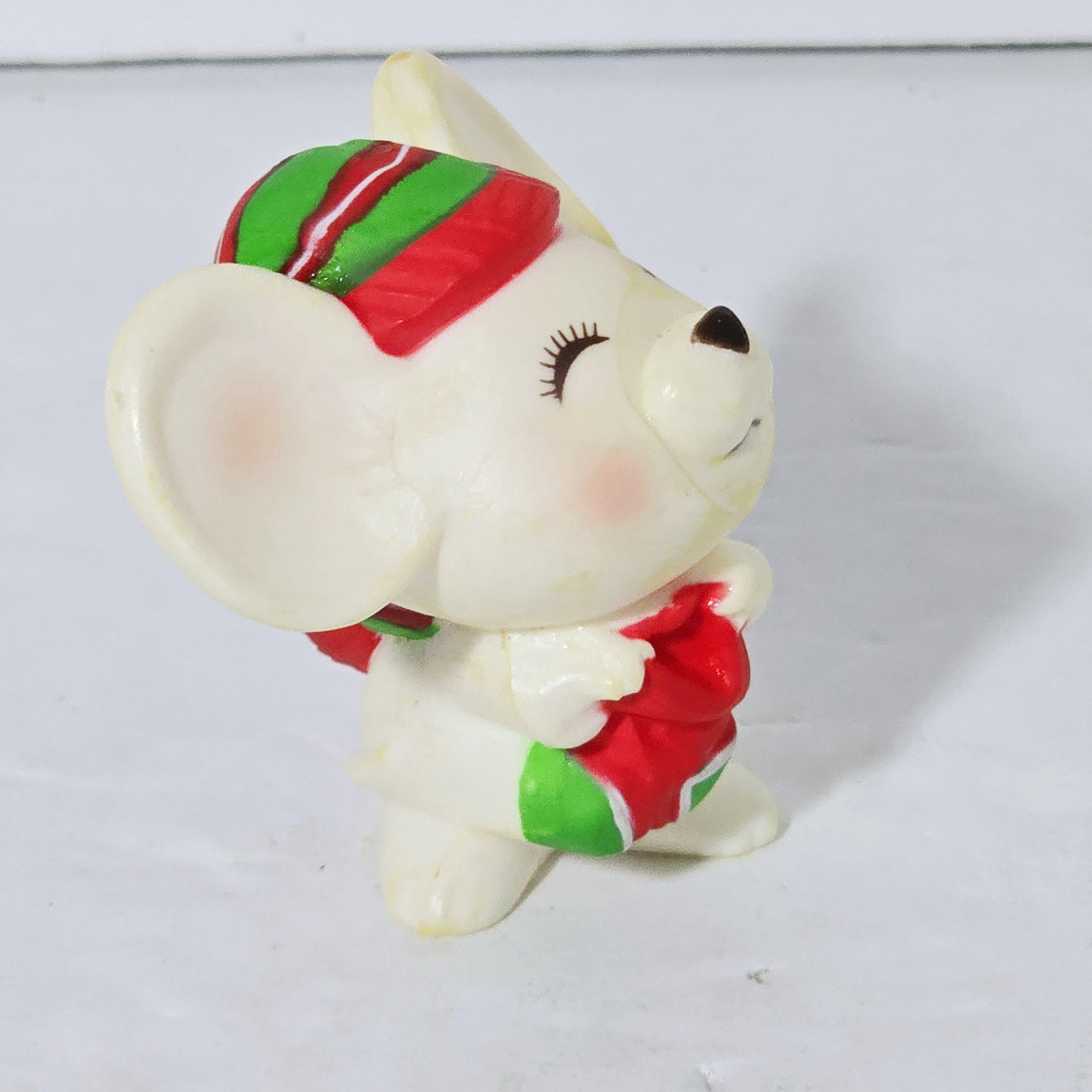 Hallmark 1979 White Mouse - Christmas Merry Miniature - Etsy