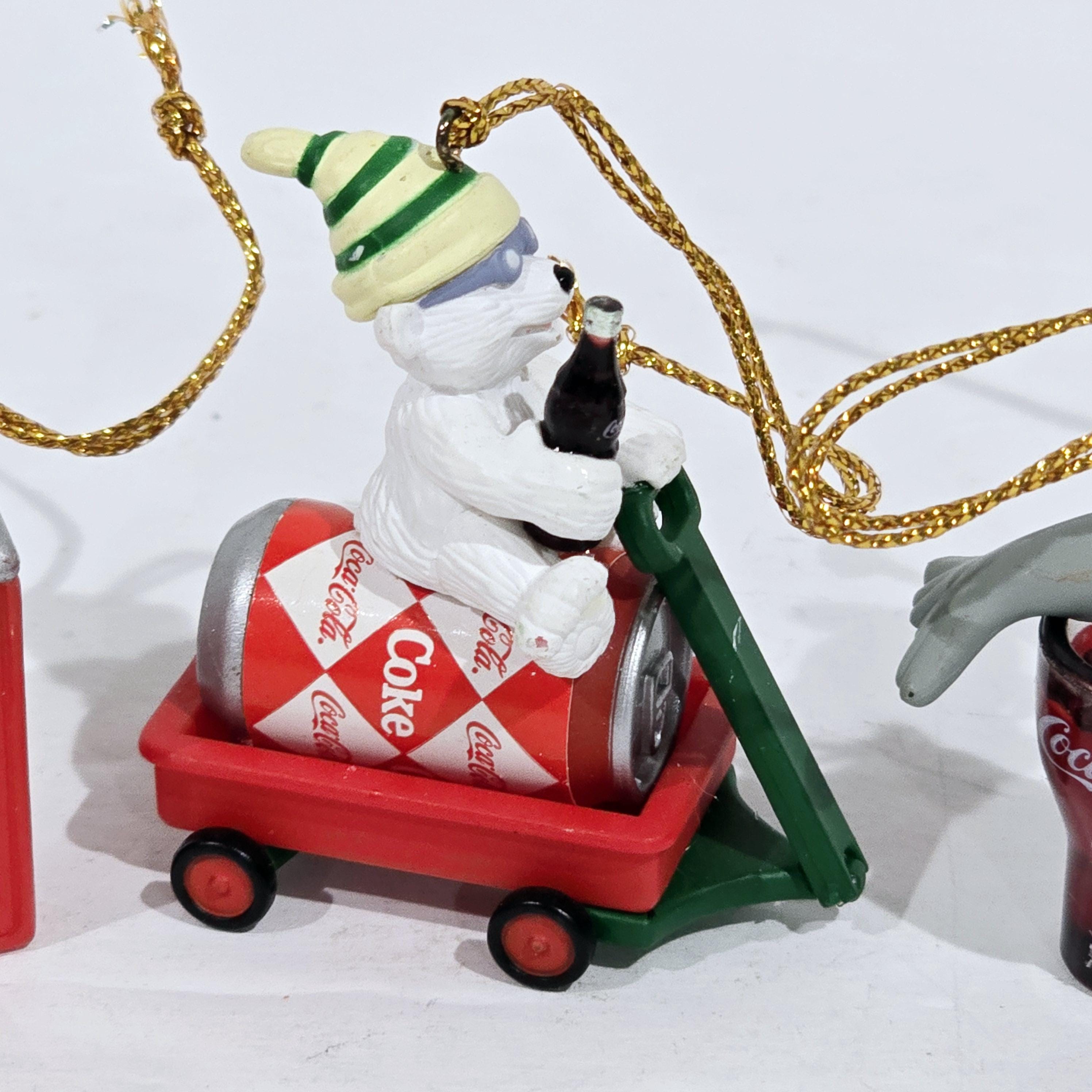 Coca-cola Trim A Tree Collection Coke Christmas Ornaments 2000 Set of 4 ...