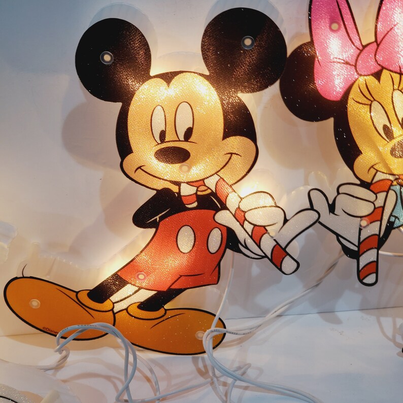 Disney Christmas Lighted Pathway Markers Mickey, Minnie, Goofy Pluto 10 ...