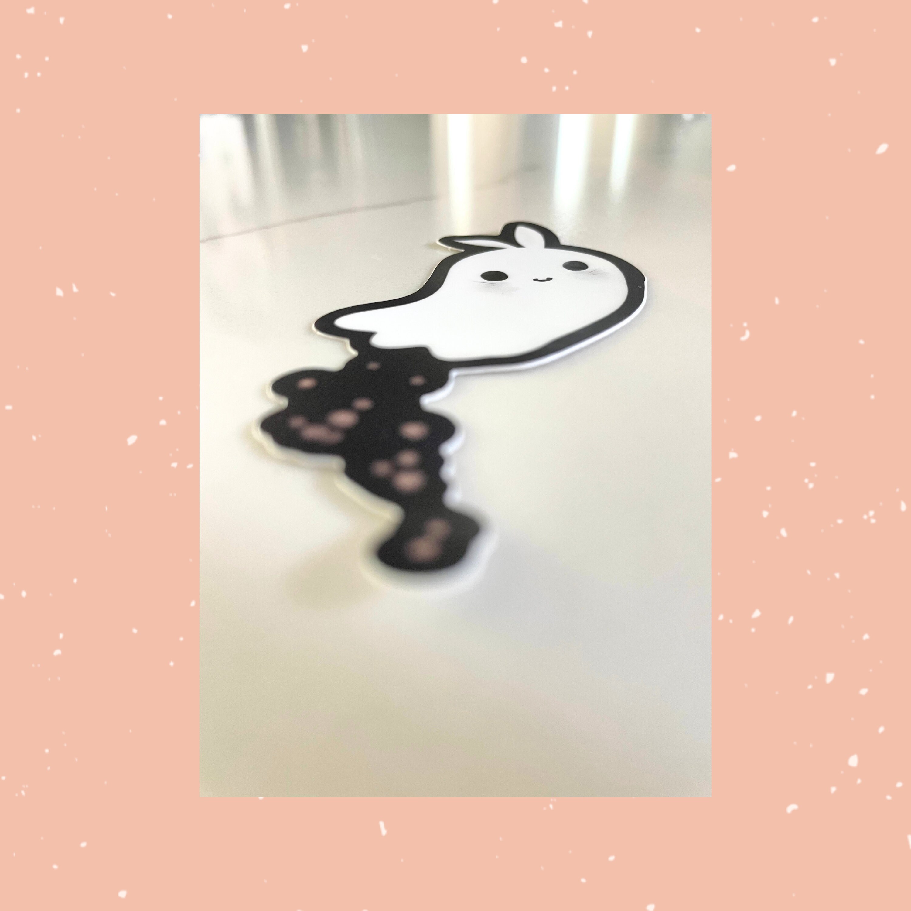 Rabbit Ghost Sticker, Kidcore, Weirdcore, Trick or Treat Bag - Etsy