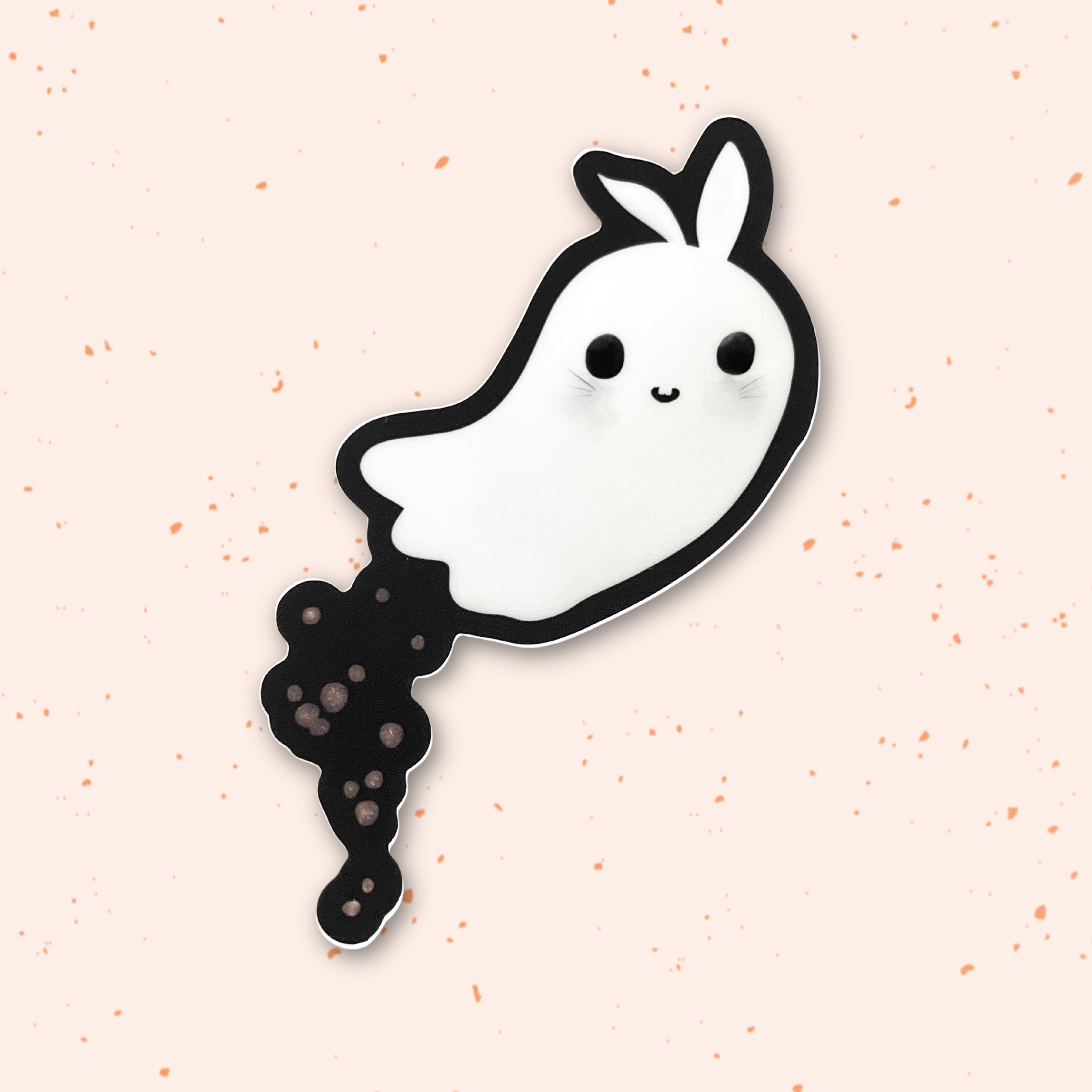 Rabbit Ghost Sticker, Kidcore, Weirdcore, Trick or Treat Bag - Etsy