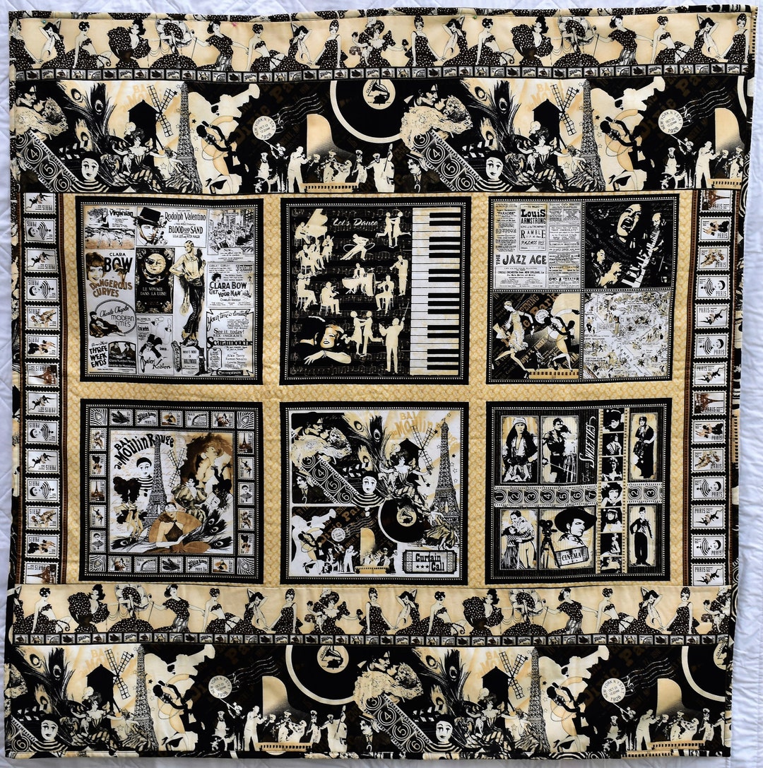 Jazz Age Musical Quilted Wall Hanging/throw - Etsy