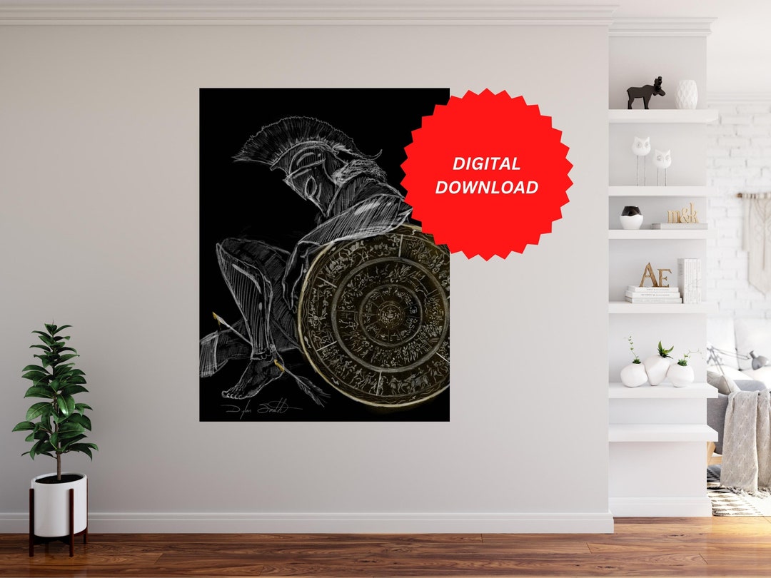 Achilles, Greek Hero Printable Wall Art - Etsy