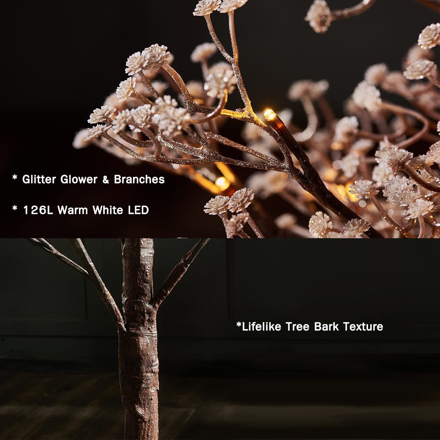 Lighted Baby Breath Tree Plug in 5FT 126 Lights Faux Plant - Etsy