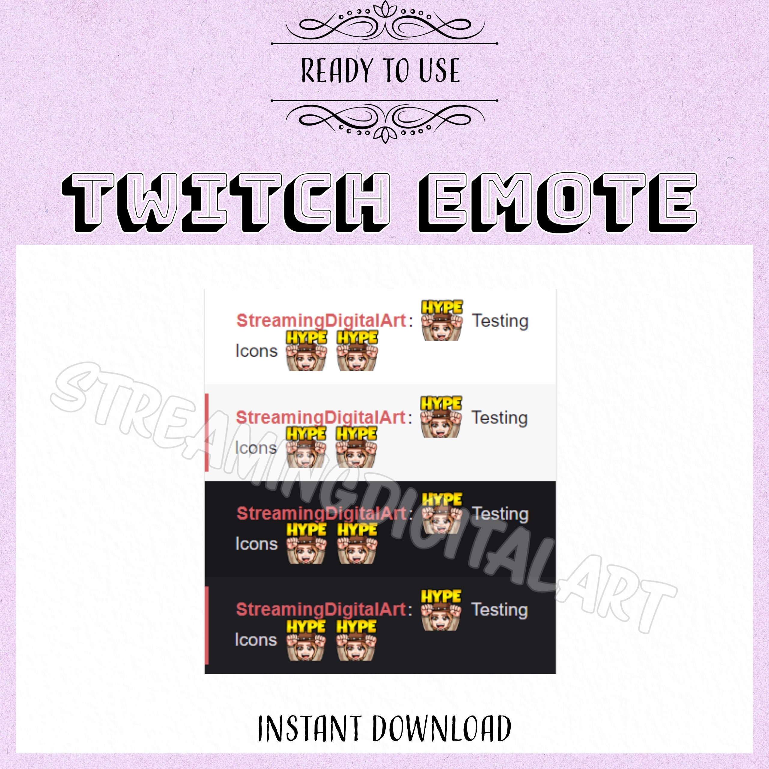 Cowgirl Emote Set 7 Emotes in 112x112 and 256x256 PNG Sizes Express ...