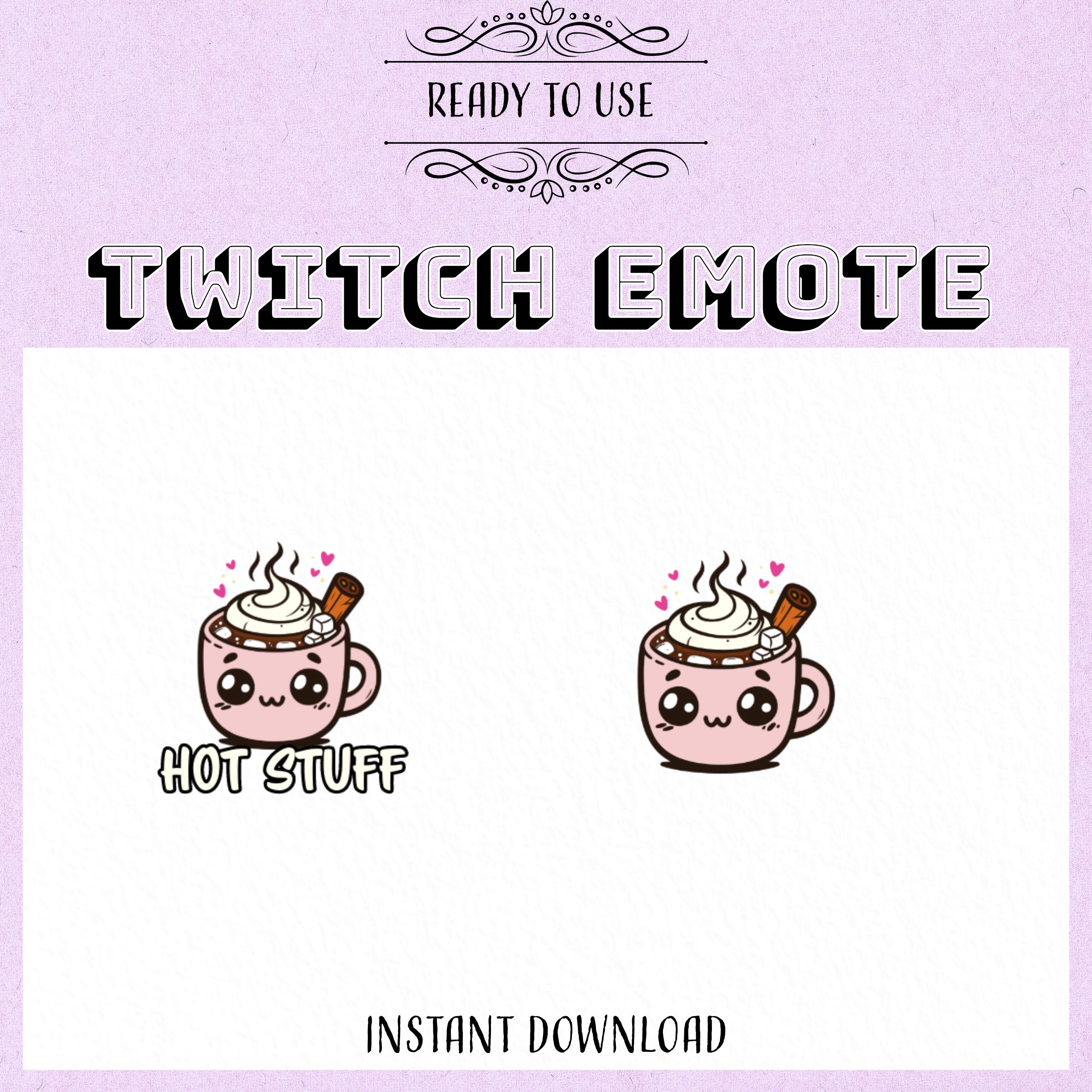 Hot Chocolate Emote 256x256 PNG for Twitch Warm Your Chat With 'hot ...