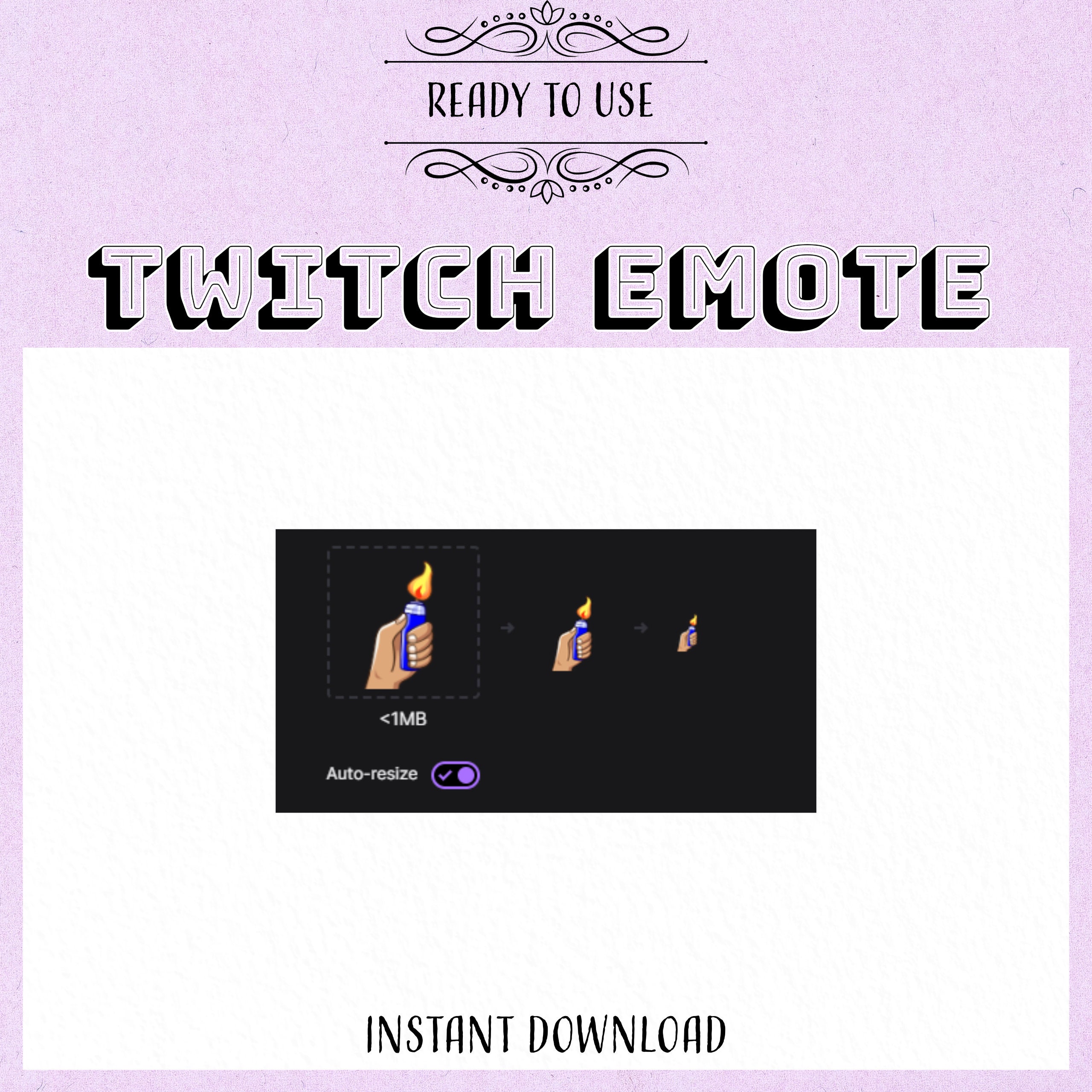 Animated Concert Lighter Emote - GIF Set in 112x112, 56x56, 28x28 ...