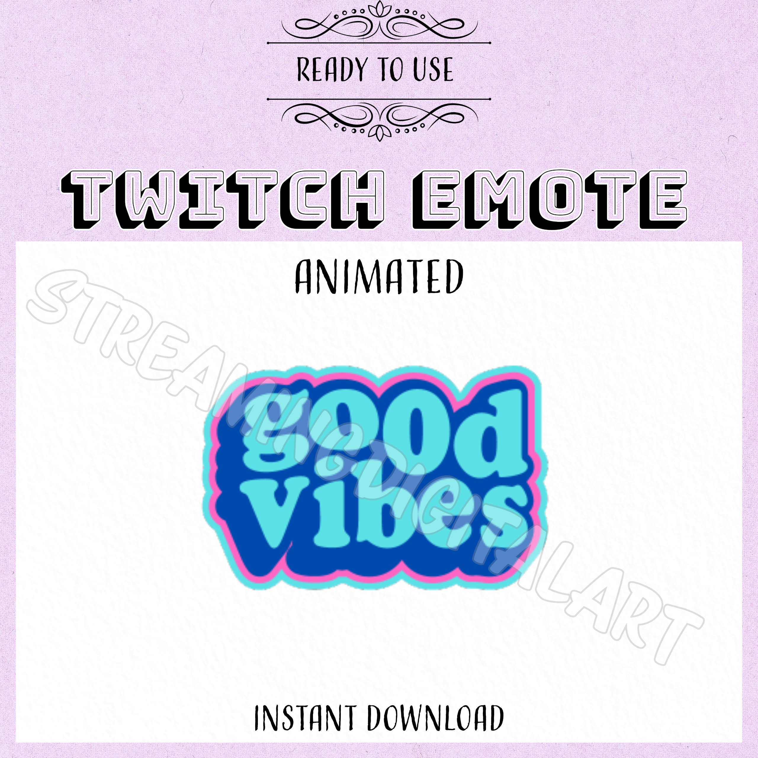 Animated Good Vibes Emote Set Horizontal and Vertical Waves 256x256 ...