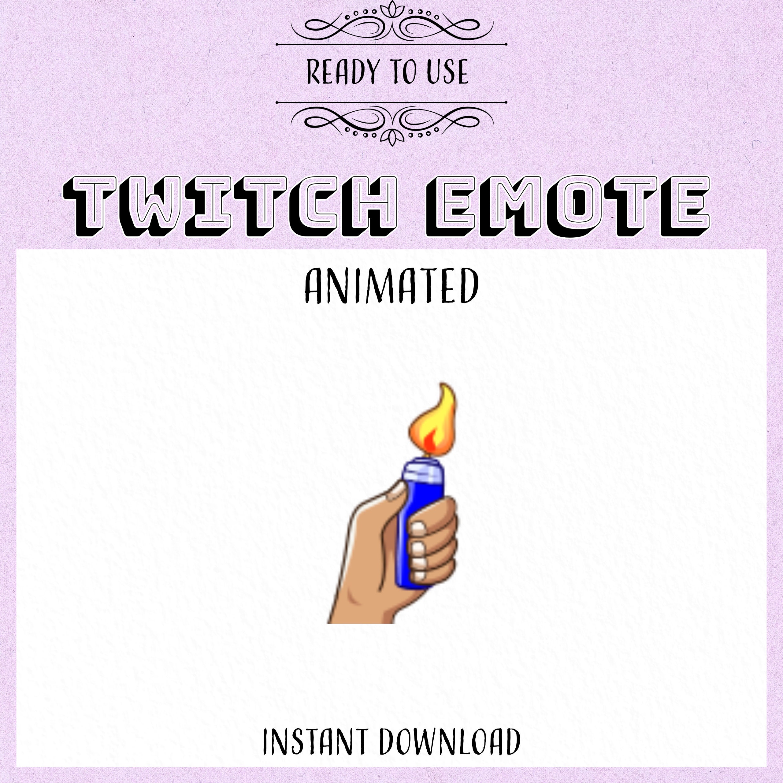 Animated Concert Lighter Emote GIF Set in 112x112, 56x56, 28x28 Light ...