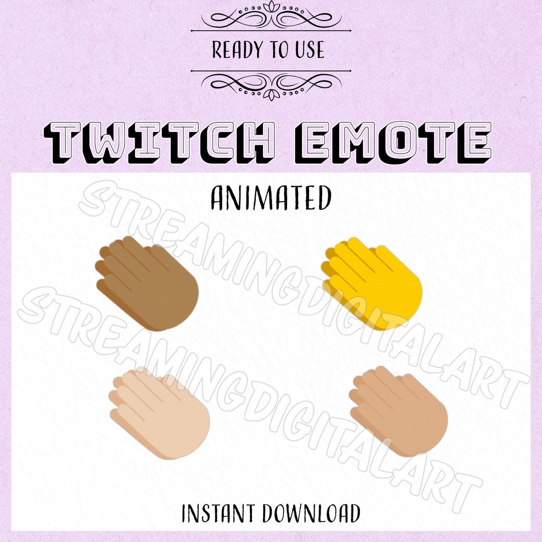 Animated Clapping Hands Emote - 256x256 Gif for Twitch - Applaud With ...