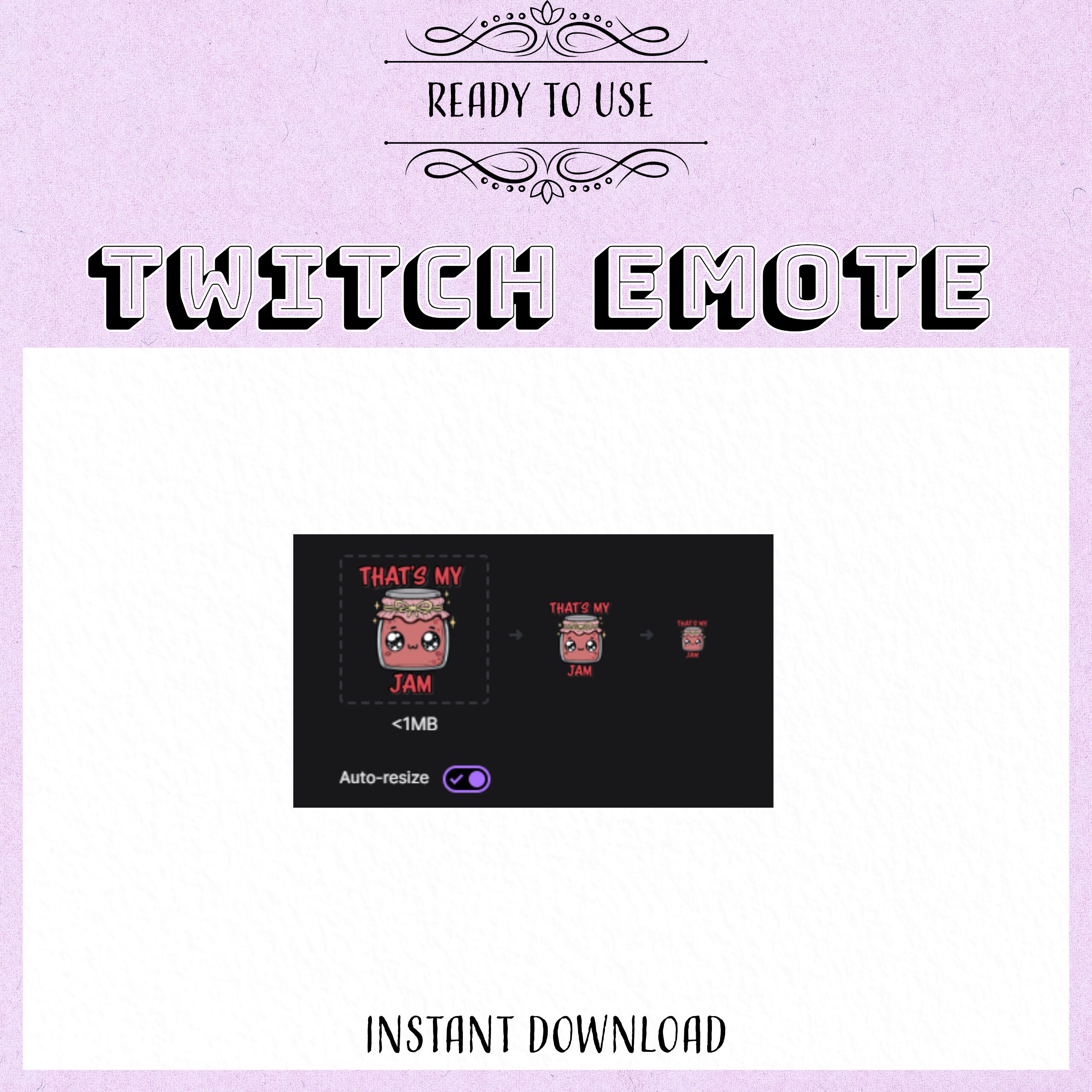 Jam Jar Emote 256x256 PNG for Twitch Spread the Fun With 'that's My Jam ...