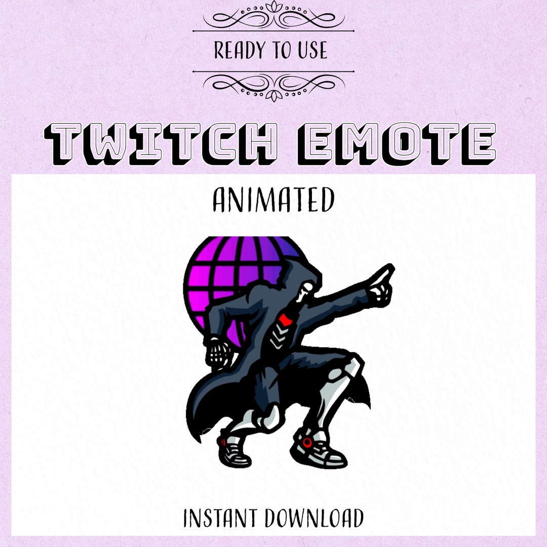 Animated Reaper Dancing With Disco Ball Twitch Emote 28x28-500x500 GIF ...