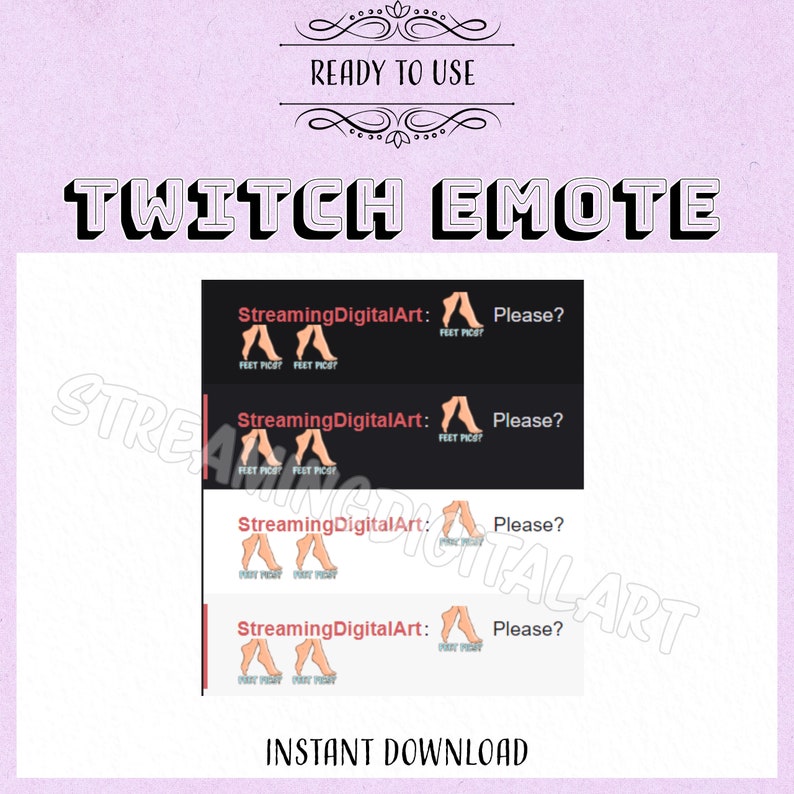 Feet Pics? - Twitch Emote Set - Funny Feet Emojis - 256x256 PNG - Etsy