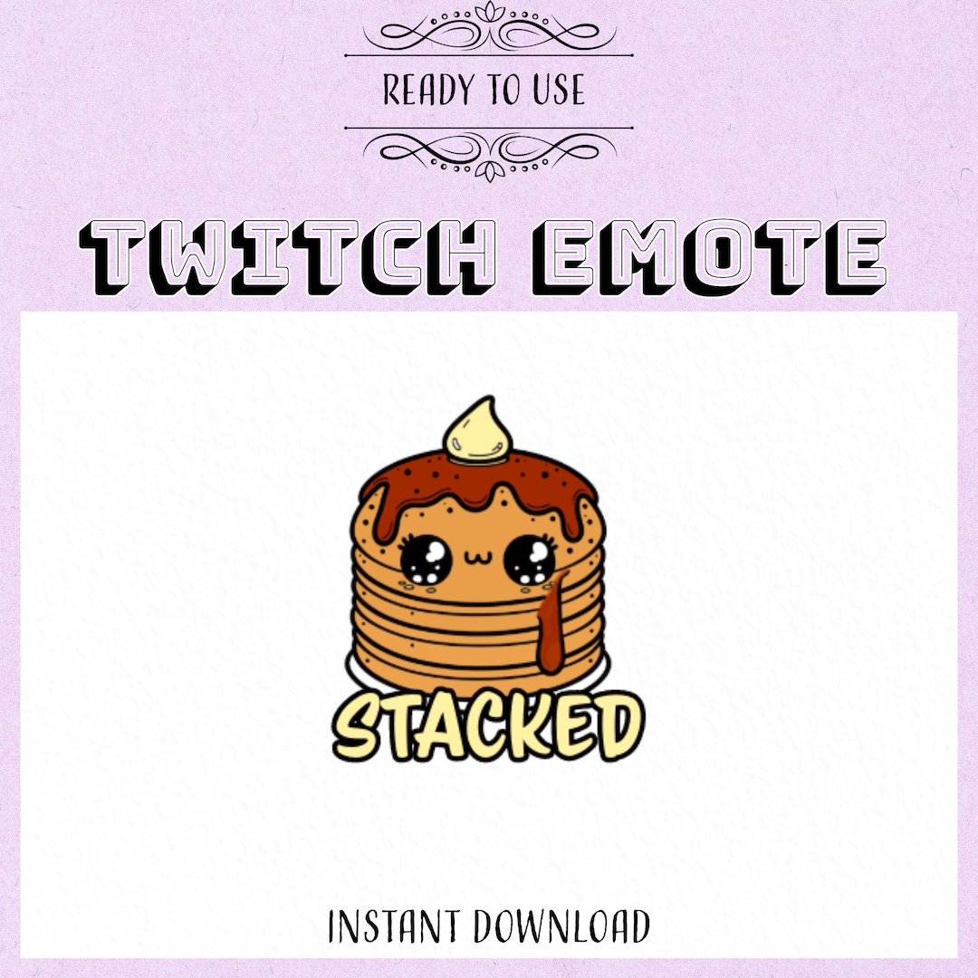 Pancake Stack Emote 256x256 PNG for Twitch Start Your Day With Stacked ...