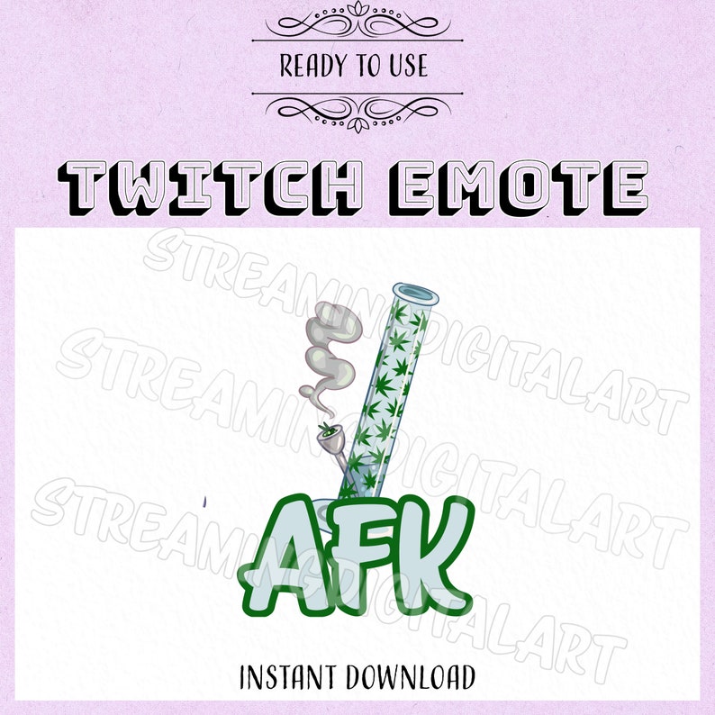 420 Twitch Emotes | Weed Streamer Sub Badges & Channel Points (PNG) - Etsy