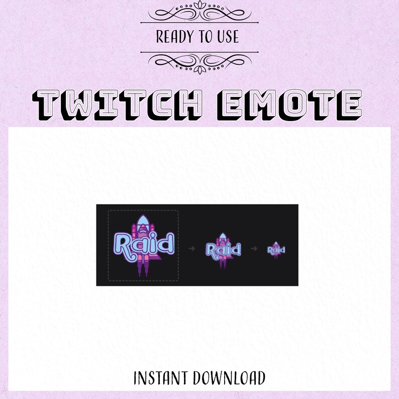 Raid Twitch Emote - Etsy