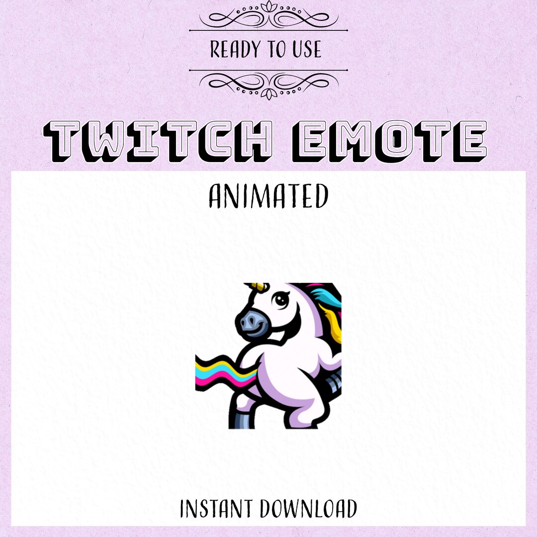 Twerking Unicorn Animated Emote - GIF Bundle (112x112, 56x56, 28x28 ...