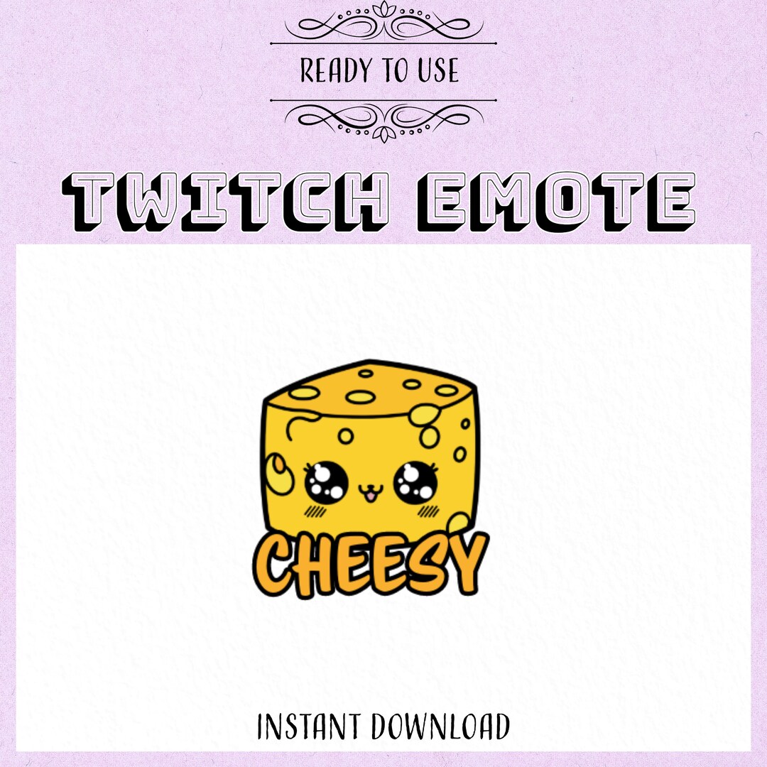 Cheesy Emote - 256x256 PNG for Twitch - Add a Dash of Whimsy With ...