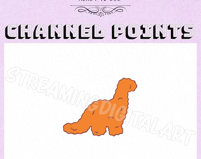 Dino Nugget Twitch Emote - Chicken Nugget Dino Shape Emote, Dino ...