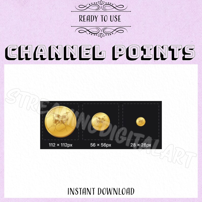 Gold Coin Drum Set Twitch Emote: Channel Point Icon (pngs) - Etsy