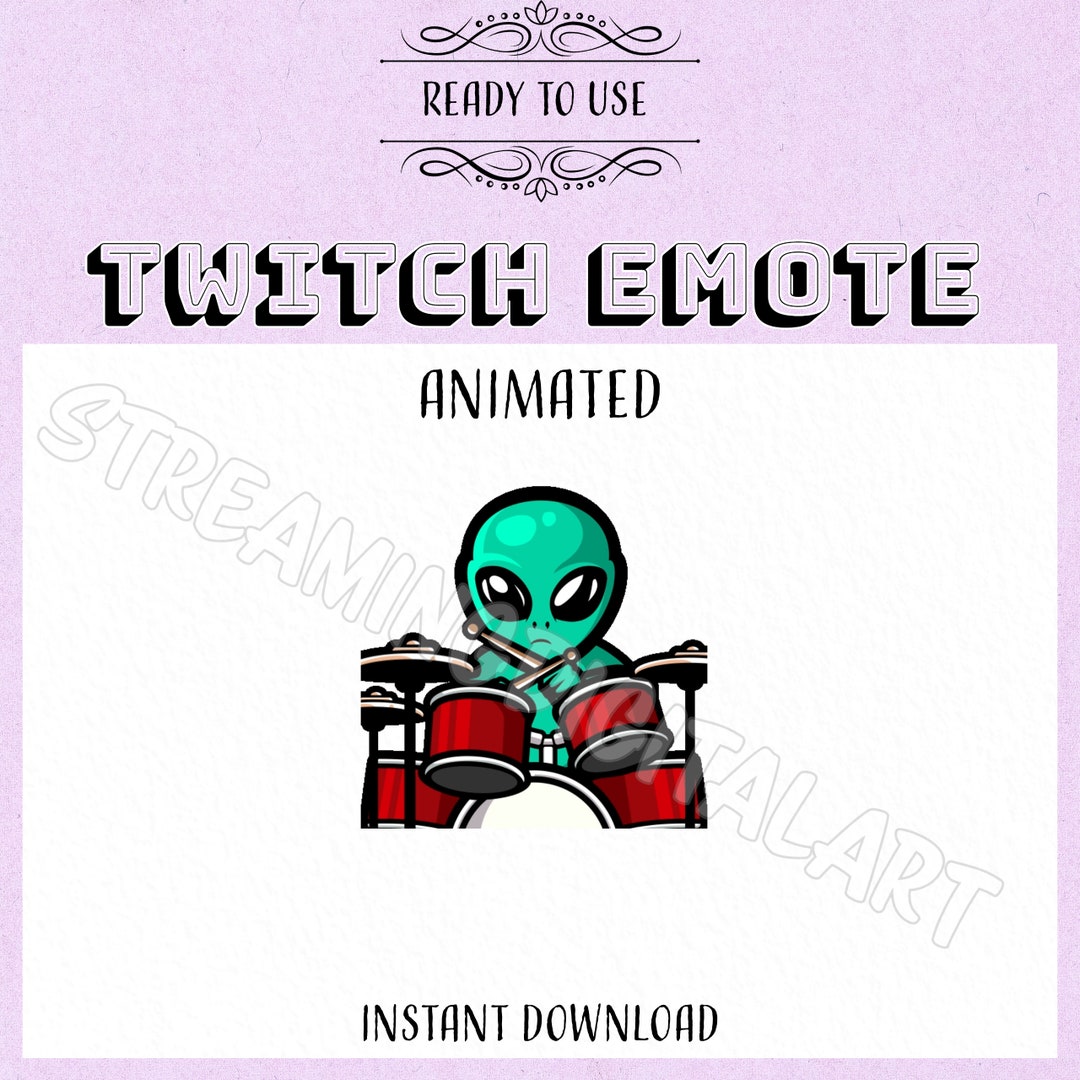 Animated Alien Drummer Emote | Entertaining Extraterrestrial Percussion ...