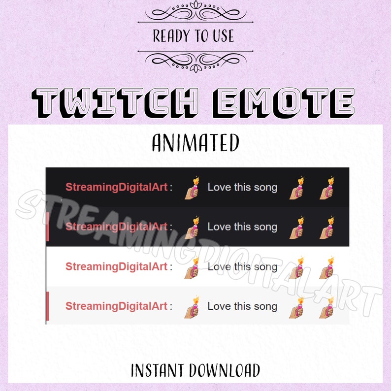 Animated Pink Lighter Emote | Swaying Concert Lighter Twitch Emote ...