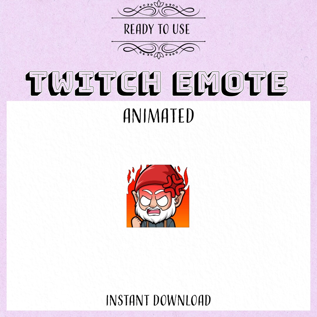 Animated Shaking Rage Gnome Emote Red Hat Edition Instant Download - Etsy
