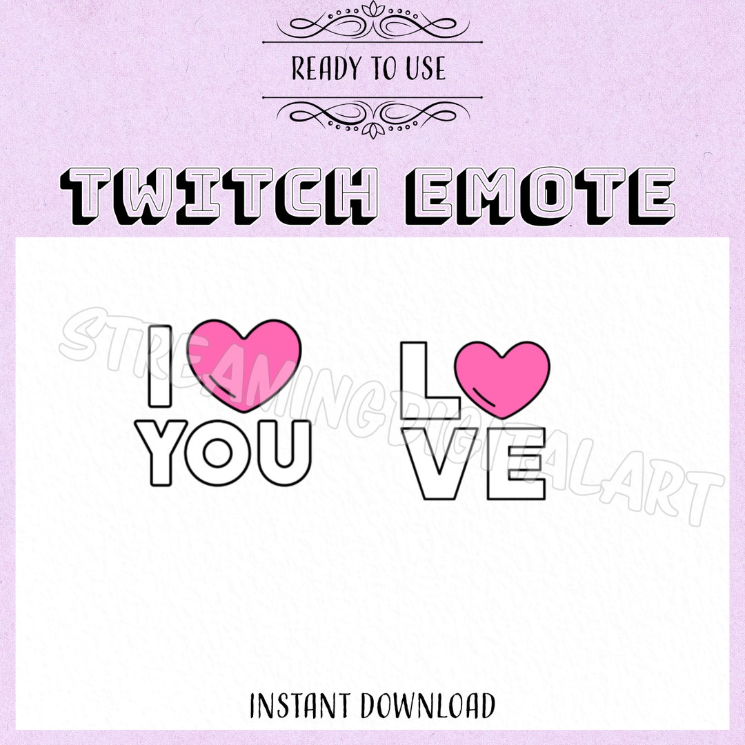 Love Emote Set Heartfelt Pngs, 256x256 - Etsy