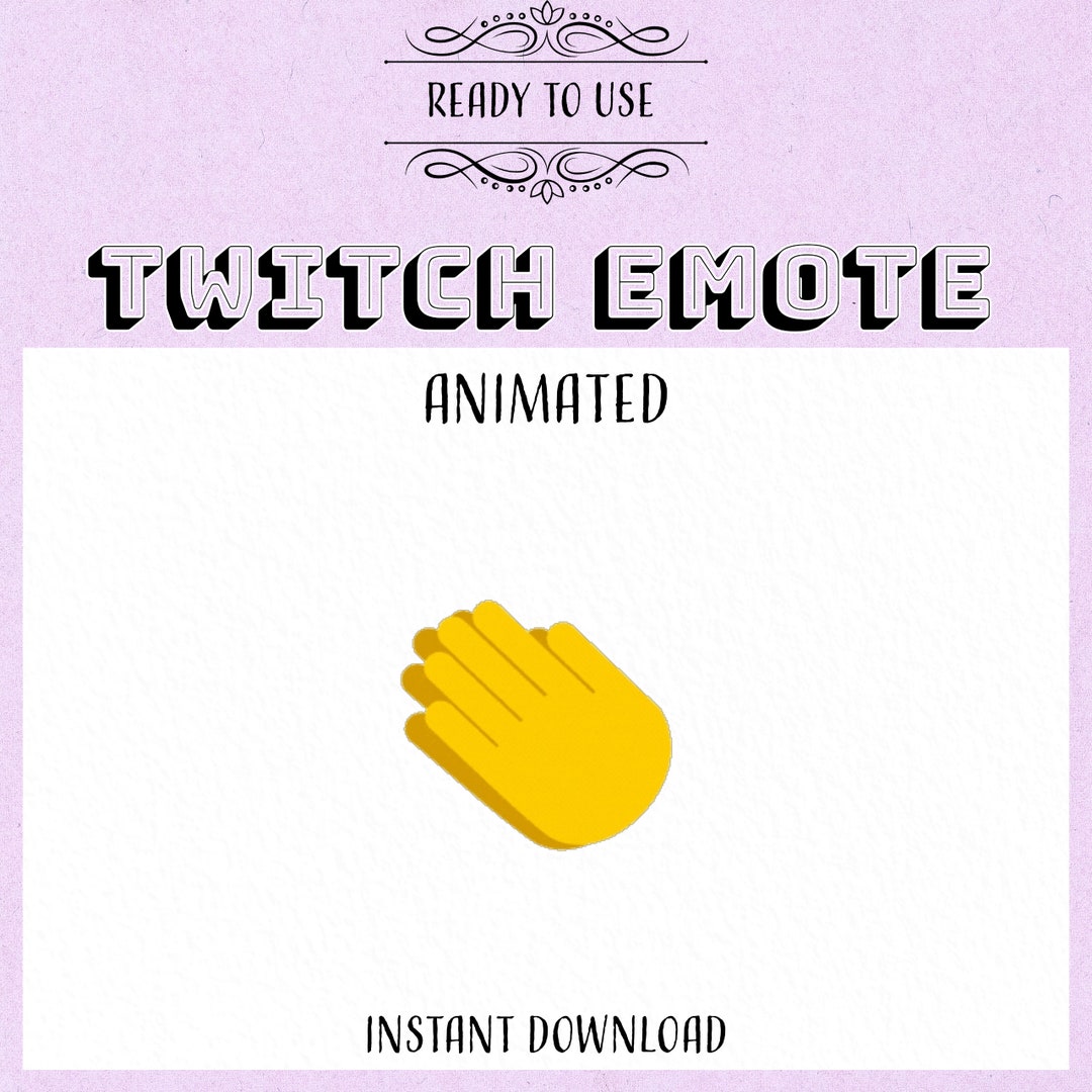 Animated Clapping Hands Emote 256x256 Gif for Twitch Applaud With Style ...