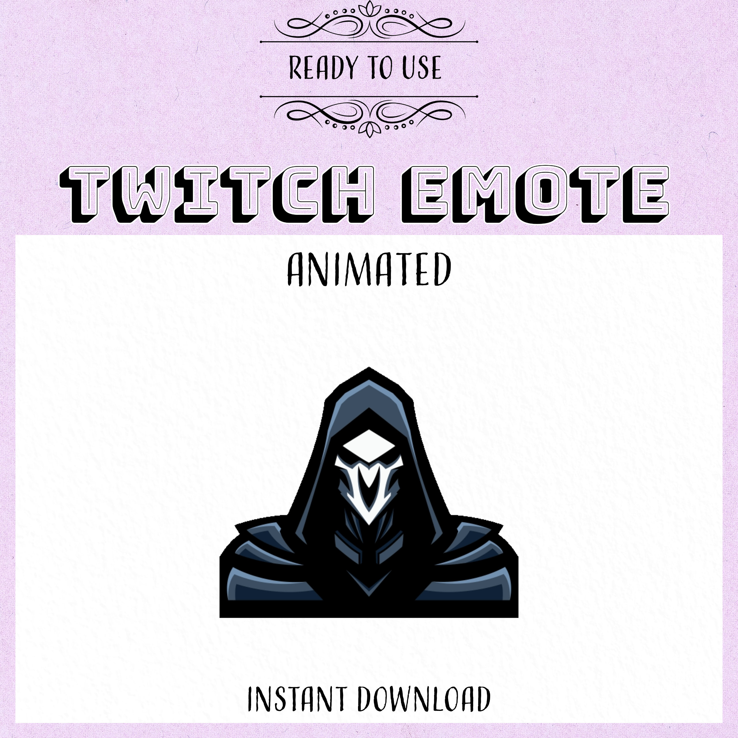 Animated Grim Reaper Headbanging Twitch Emote Headbang Reaper Emote ...