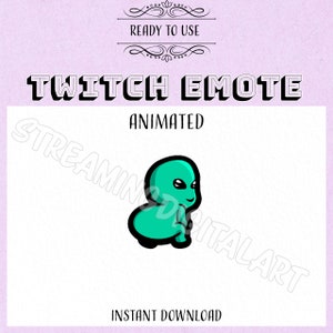 Animated Alien Twerking Emote | Extraterrestrial Dance GIF Set | 28x28 ...