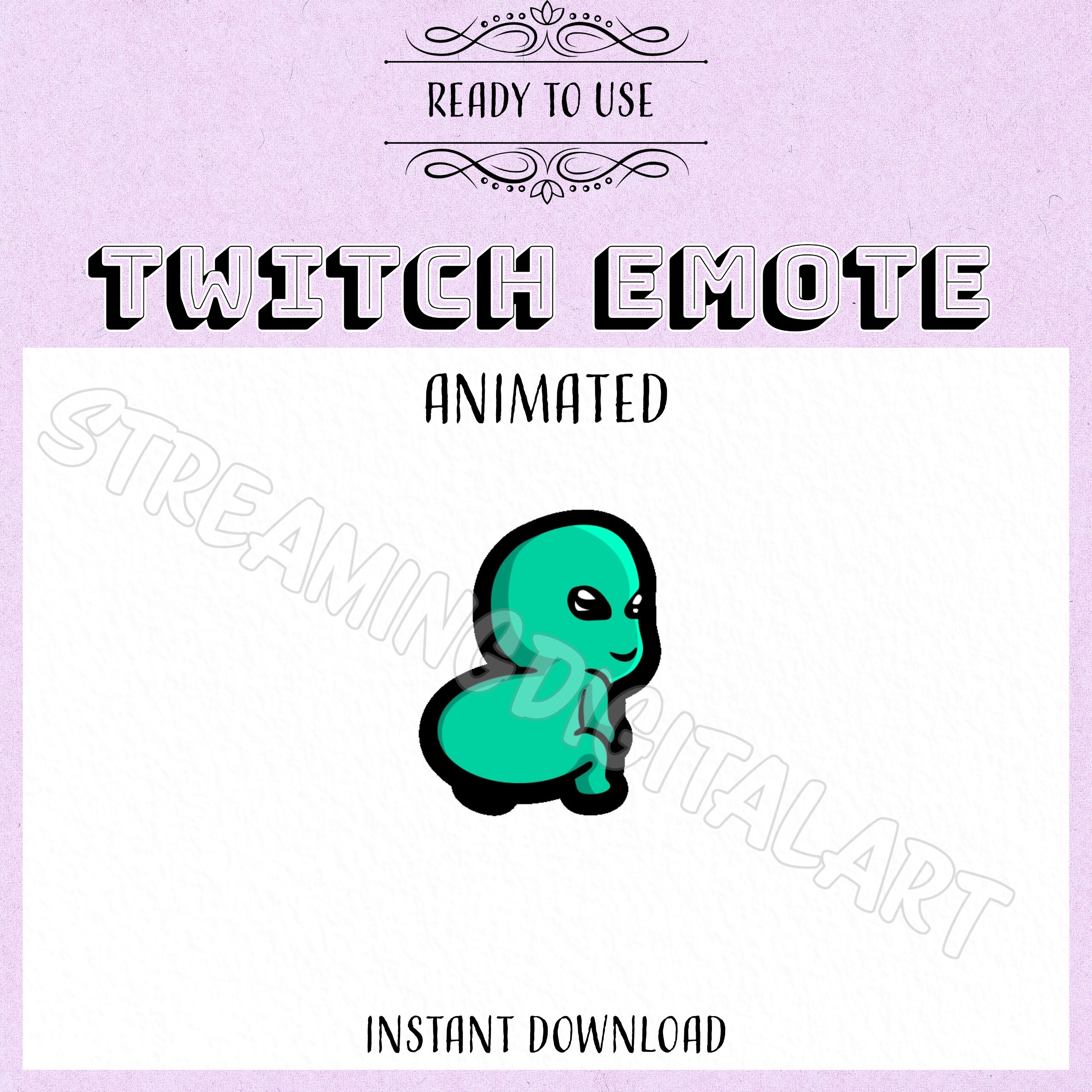 Animated Alien Twerking Emote | Extraterrestrial Dance GIF Set | 28x28 ...