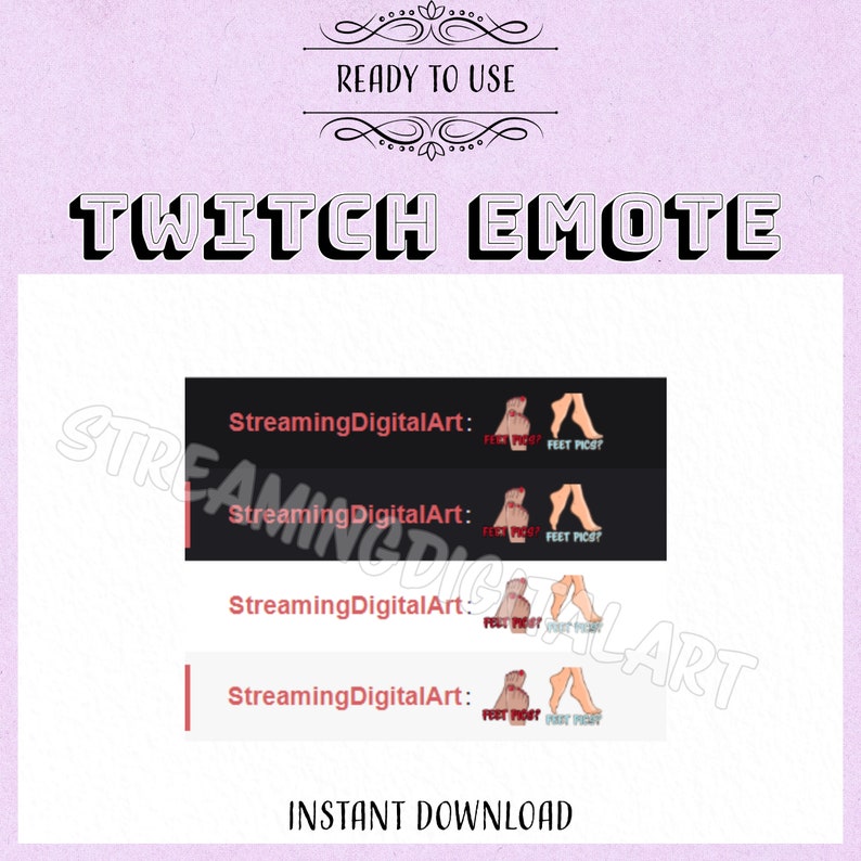 Feet Pics? - Twitch Emote Set - Funny Feet Emojis - 256x256 PNG - Etsy