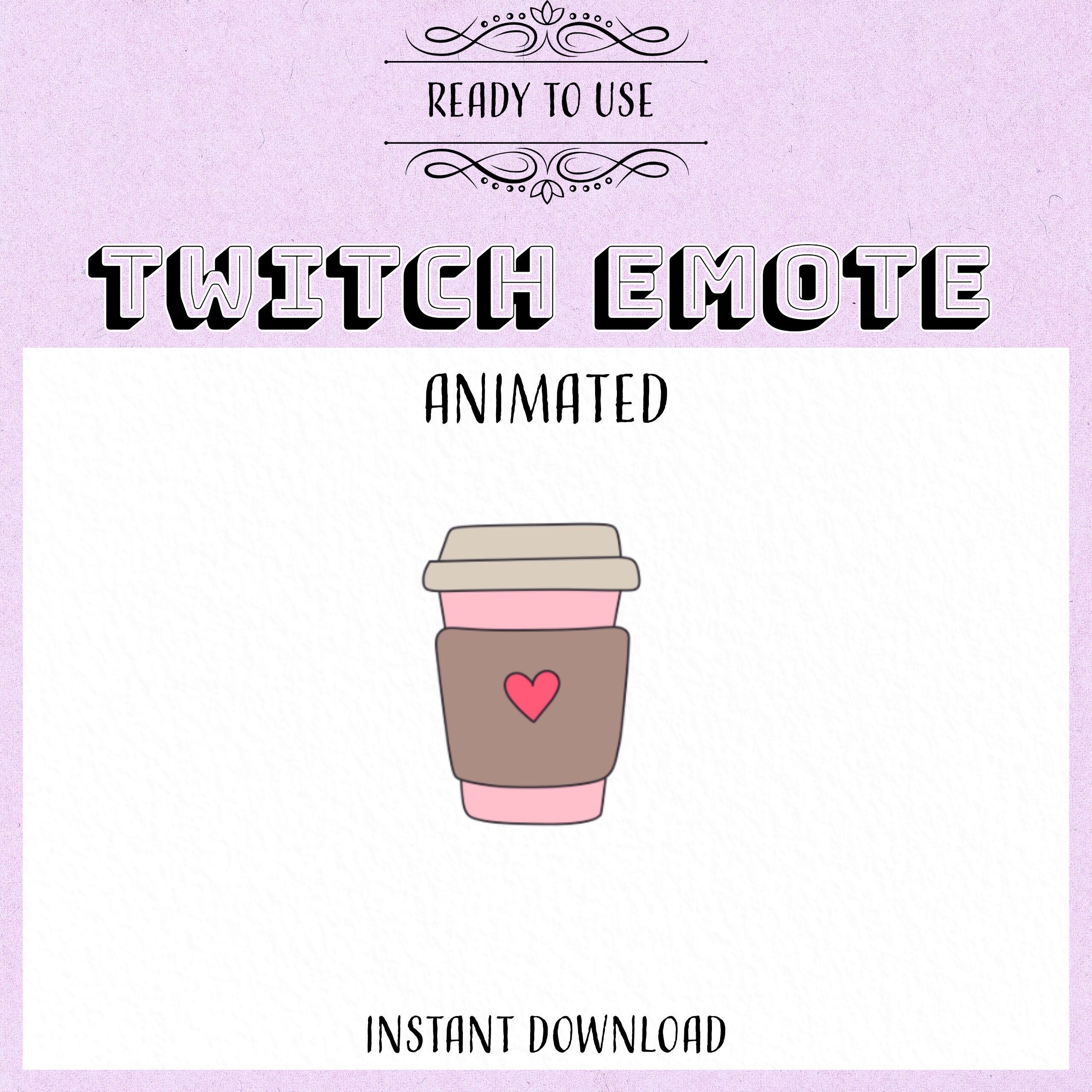 Animated Coffee Cup Emote GIF Swaying To-go Cup Instantly Add Warmth to ...