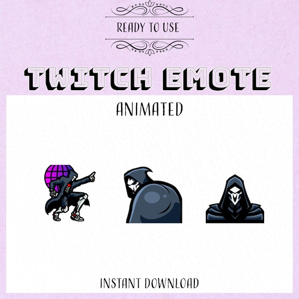 Animated Grim Reaper Twitch Emotes - Etsy