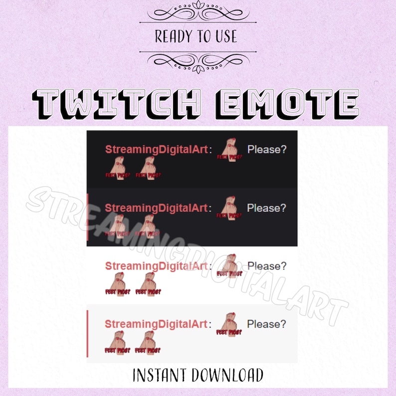 Feet Pics? - Twitch Emote Set - Funny Feet Emojis - 256x256 PNG - Etsy
