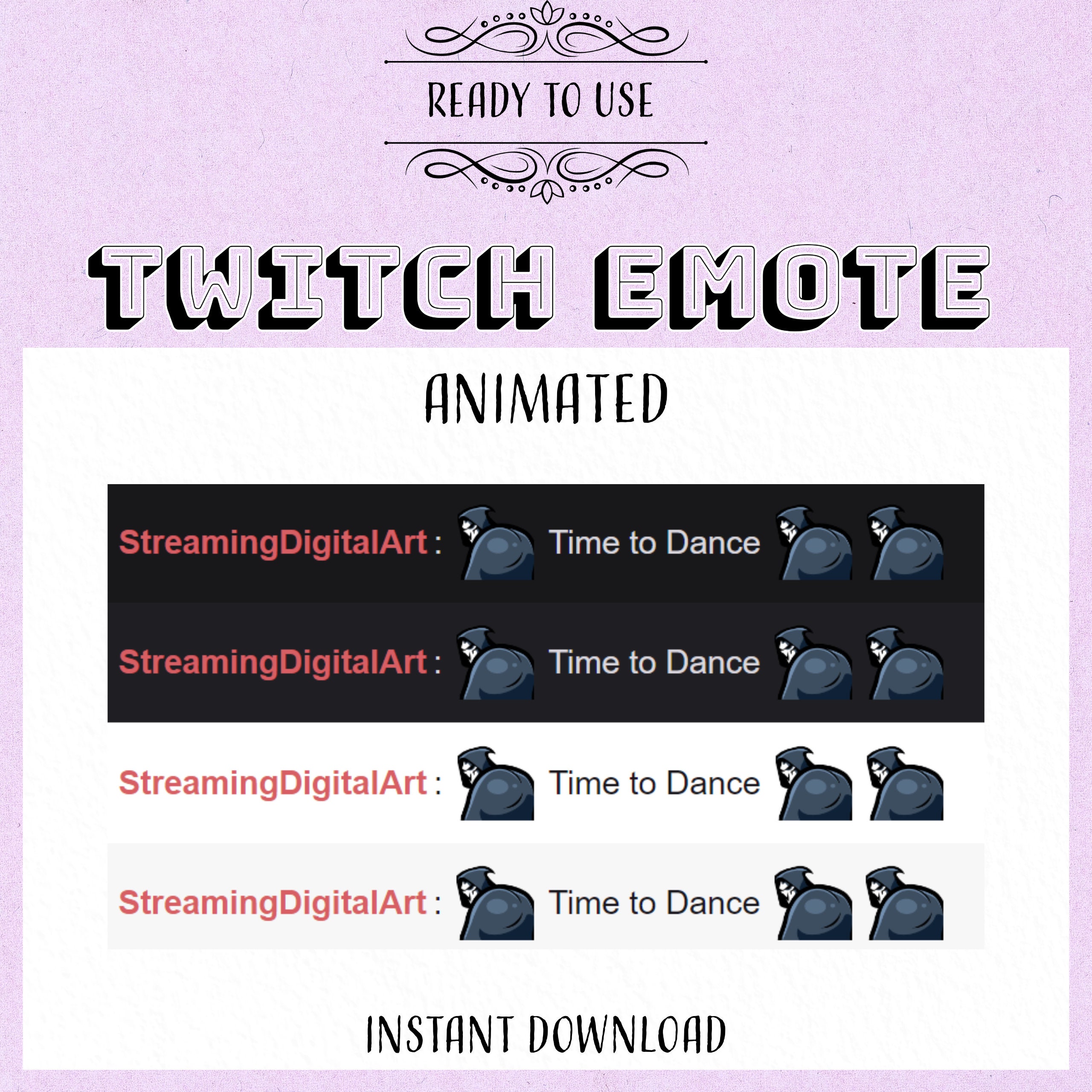 Animated Reaper Twerking Twitch Emote | Dancing Grim Reaper | 28x28 ...