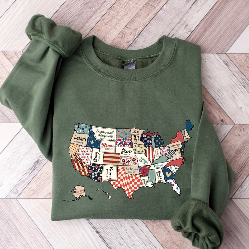 Usa Sweatshirt - Etsy