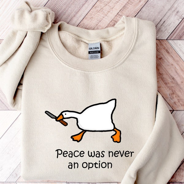 Peace Goose Sweater - Etsy
