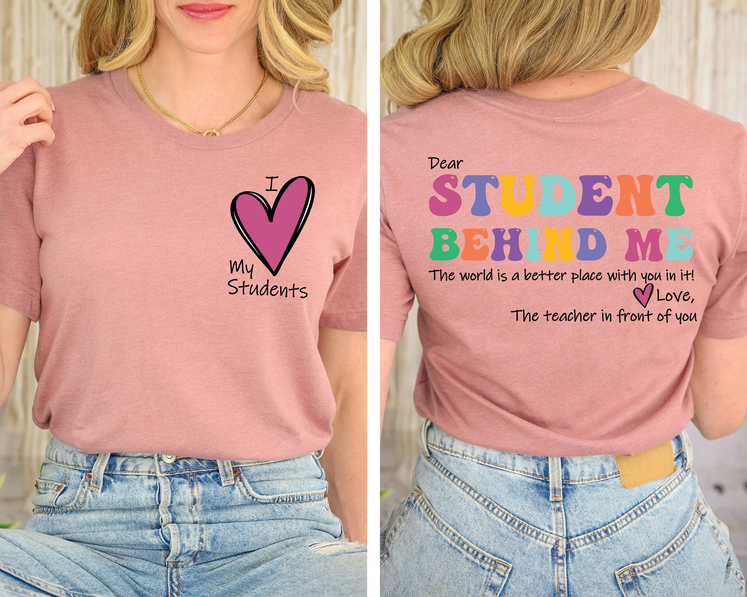 I Love My Students Teacher Shirt, Back to School Tee - Etsy