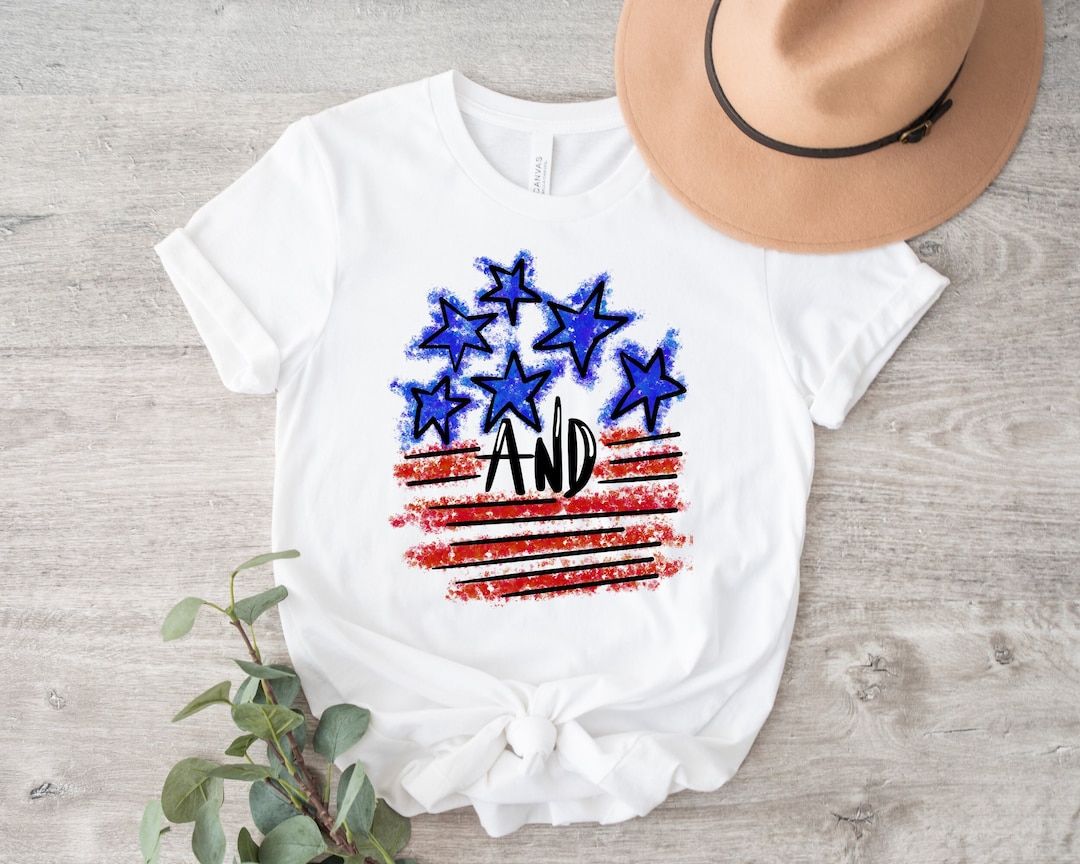 Retro Stars and Stripes 4th of July Shirt - Etsy