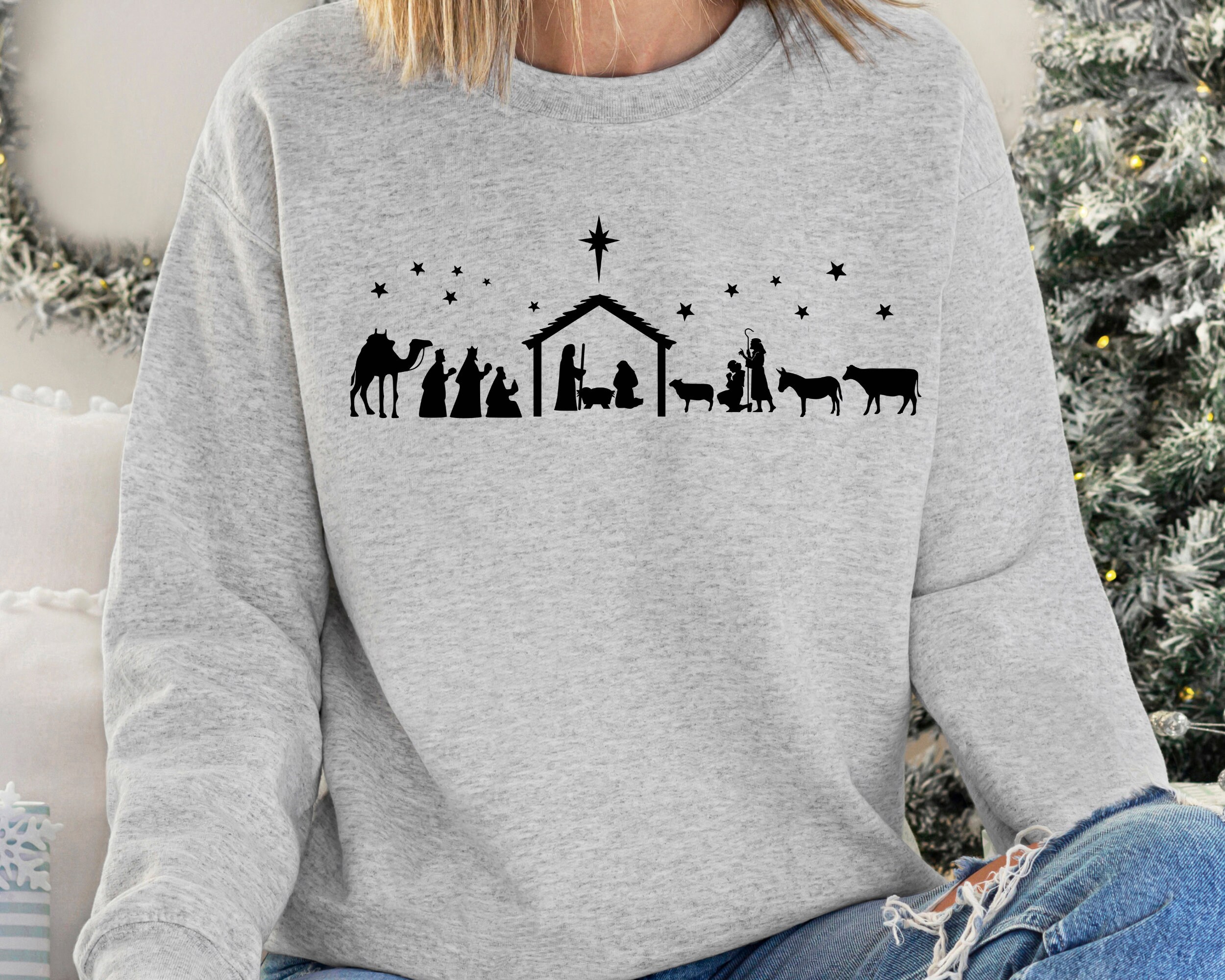 Christmas Nativity Sweatshirt sold by Jamie Kelly | SKU 614788 ...