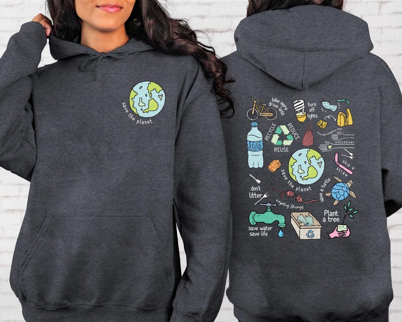 Save the Planet Sweatshirt, Earth Day Crewneck, Eco Friendly Clothing ...