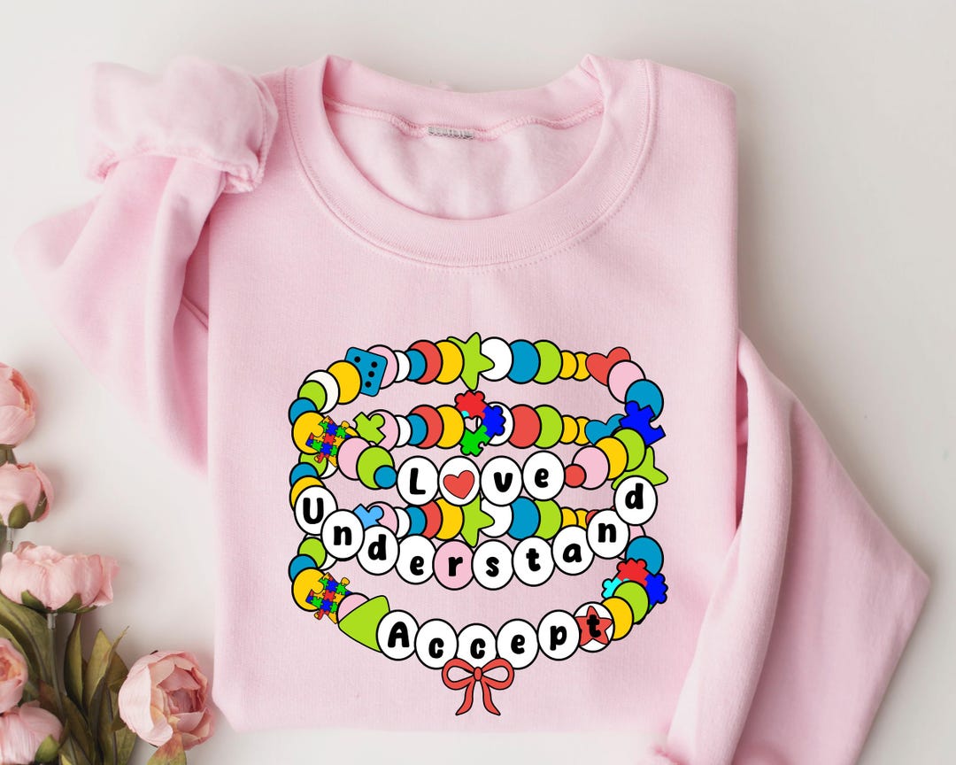 Autism Awareness Friendship Bracelet Sweatshirt, Autism Mama, Autism ...