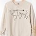 World Map Travel Sweatshirt, Adventure Unisex Sweater - Etsy