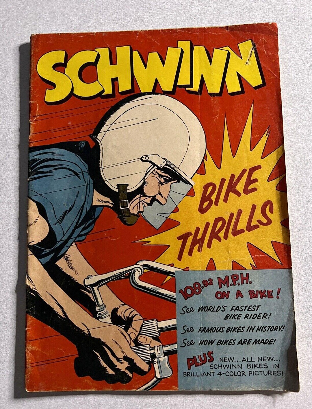 Schwinn Bike Thrills 1958 BICYCLE COMIC Book Promotional Advertising ...