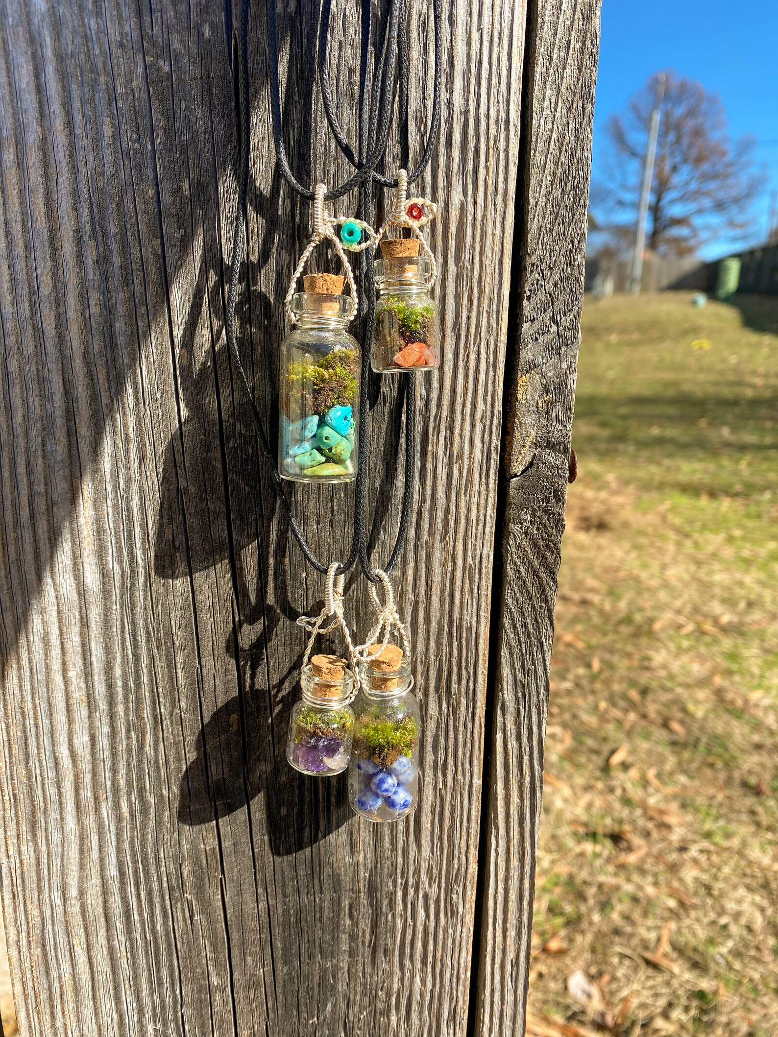 Crystal Terrarium Necklaces - Etsy