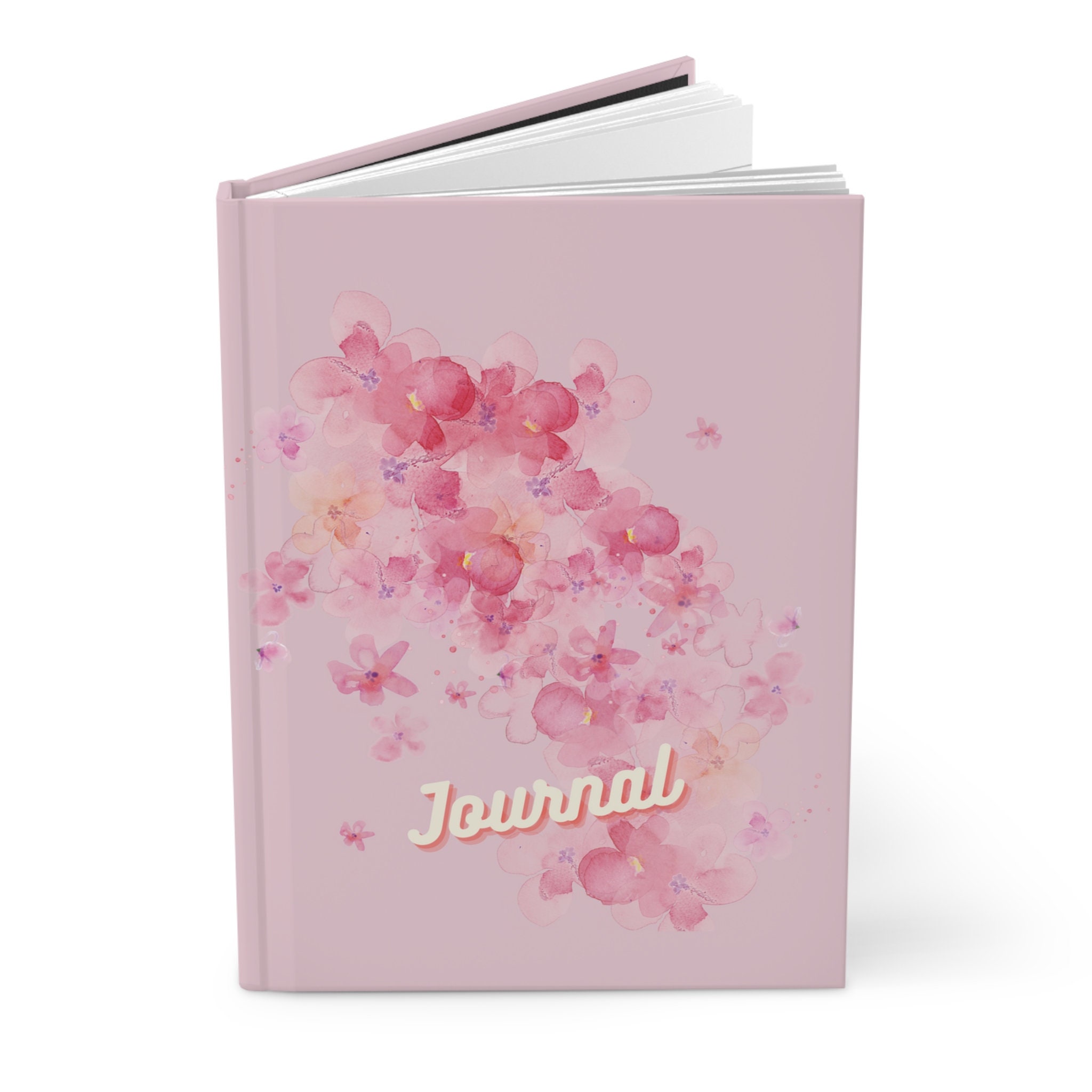 Blooms of Bliss: Pastel Pink Floral Journal Flower Journal - Etsy