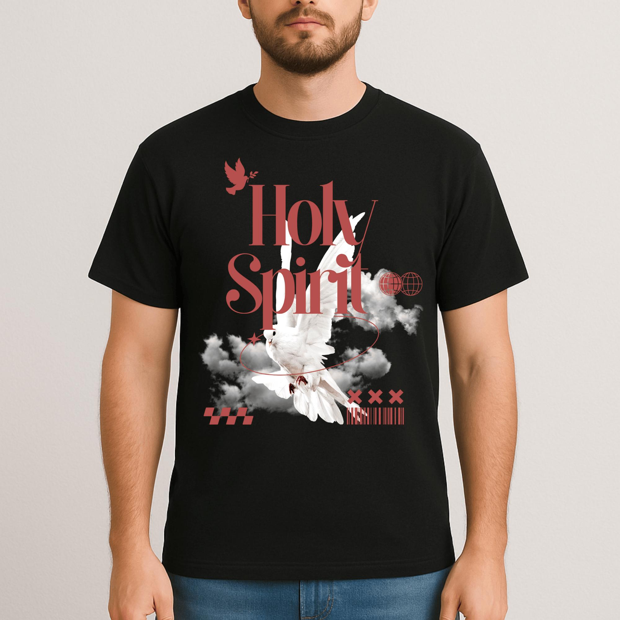 Holy Spirit Dove Christian Graphic Tee - Modern Faith-based Shirt for ...